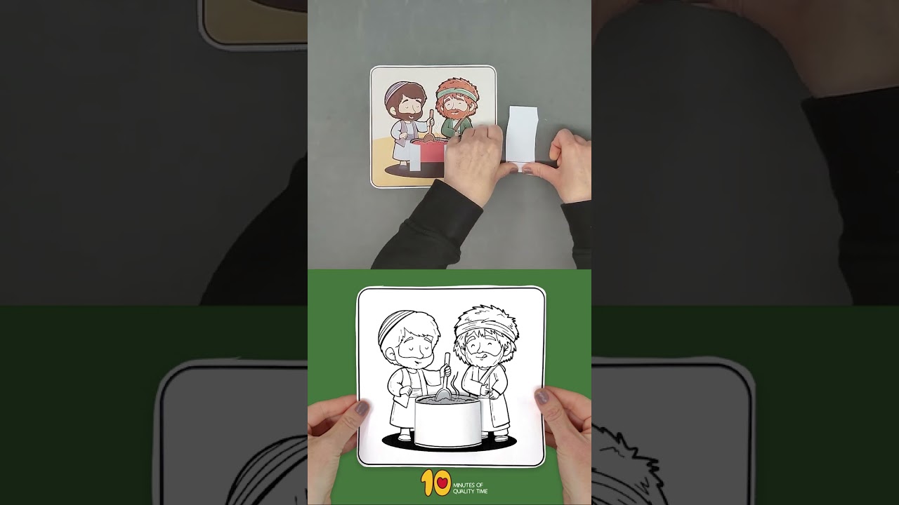 Esau Sells His Birthright to Jacob - 3D Craft