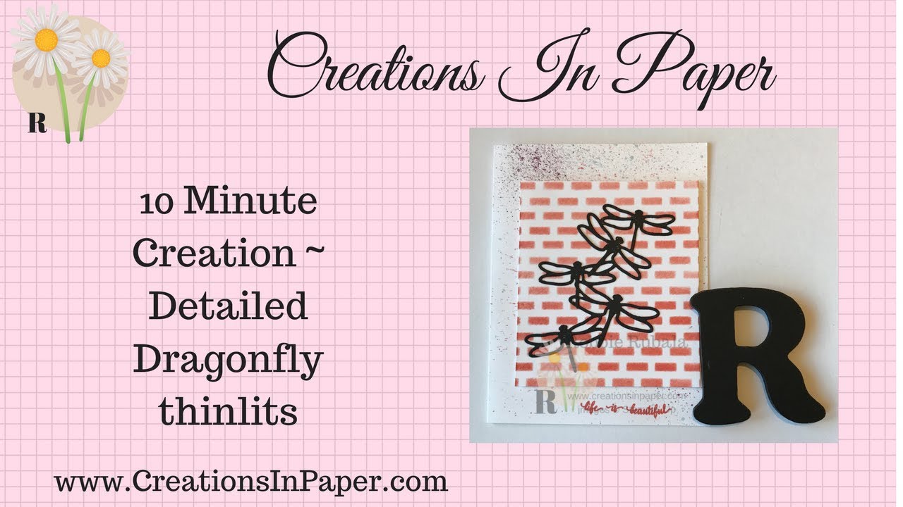 10 Minute Creation ~ Detailed Dragonfly thinlits