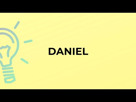 What is the meaning of the word DANIEL?