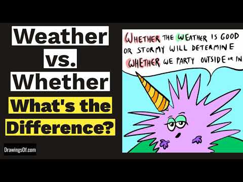 Whether vs. Weather: What's the Difference?