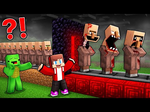 JJ and Mikey Found SCARY UPGRADE FACTORY in Minecraft - Maizen