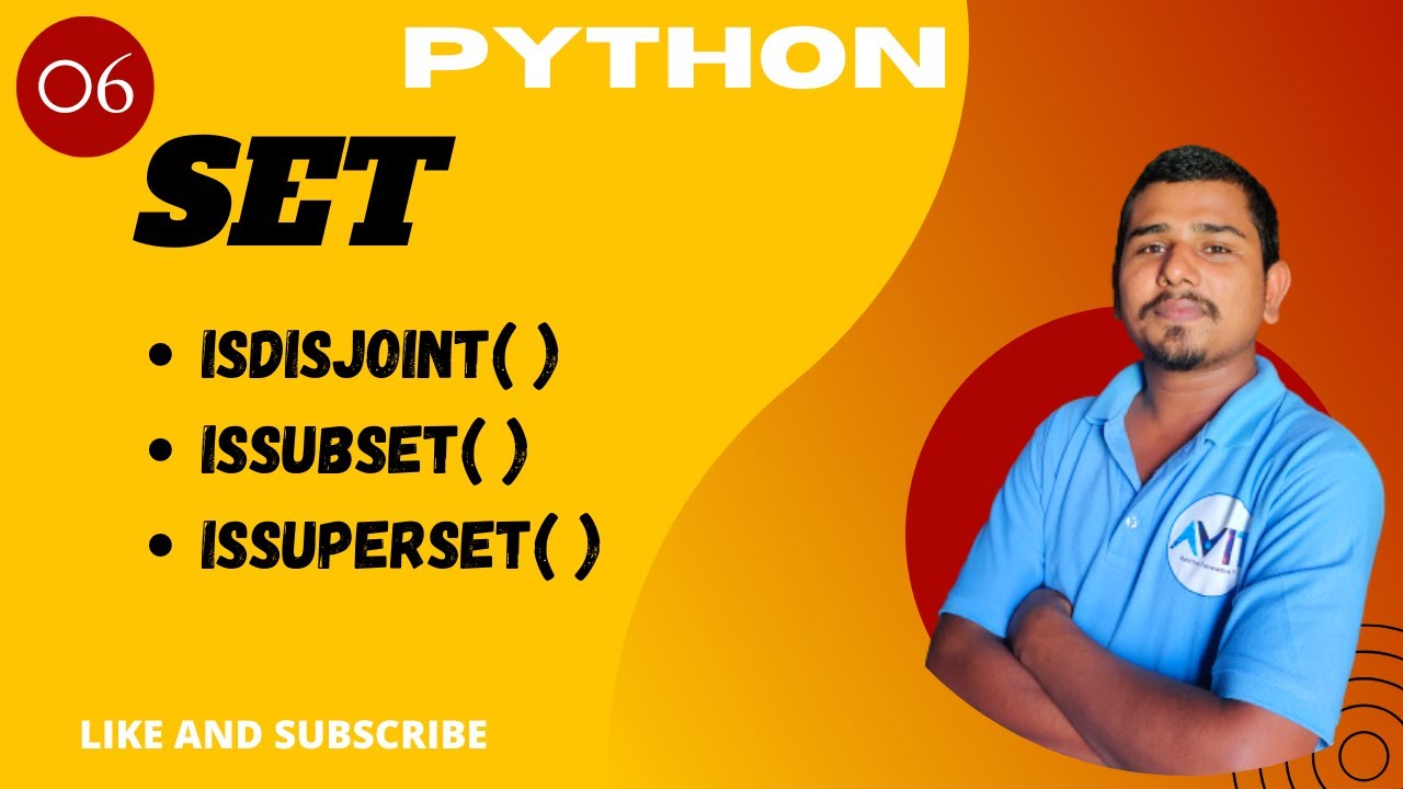 python set isdisjoint function | issuperset function |issubset function hindi #avitsupaul #pythonset