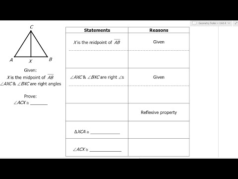 Day 09 HW - Triangle Congruence Proofs with CPCTC