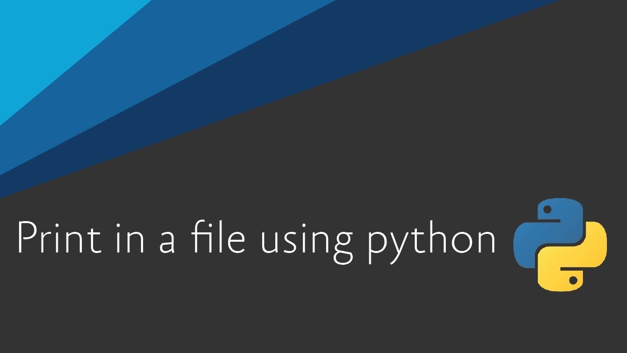 Create a new file and print using python | Uishaper | 2019