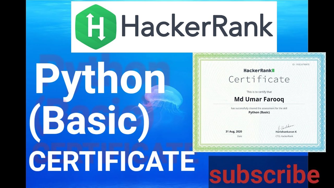 Python (Basic) certification (part:-2) [ Average Function] || Hackerrank certificate with solution