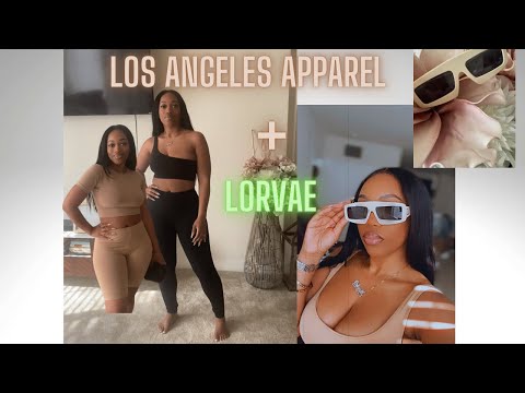 LORVAE Honest Review! Los Angeles Apparel Try On Haul + Leggings Try On Haul