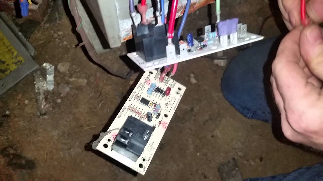 How to replace goodman fan control board