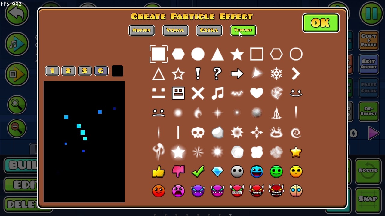 Geometry Dash 2.2 Particle Editor
