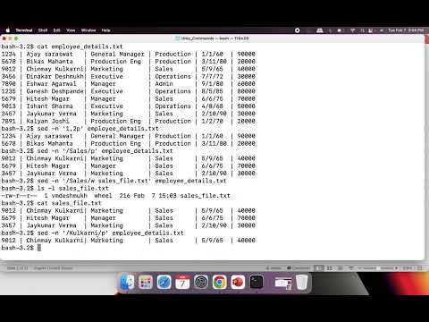 How to execute sed commands in terms of context address in Unix? #unix #linux #unixcommands #unixsed