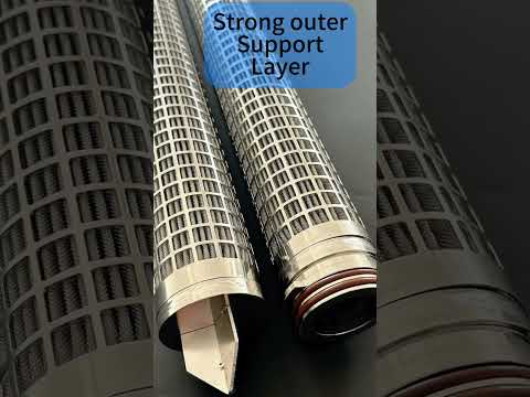 150um 226 Fin SS 316L Pleated Filter Cartridge