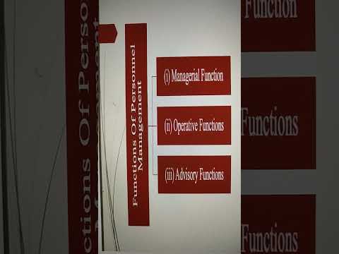 Functions Of Personnel Management #youtubeshorts #shortsvideo #viral