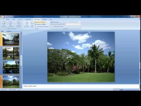 Slide Show Menu In Power Point Tamil