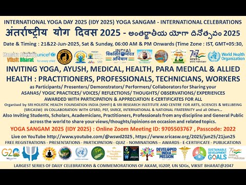 IDY -2025 - Yoga Sangam 2025 - 6 AM - 21062025 - MS