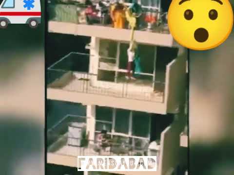 Faridabad Woman Dangles Son from 10th Floor to Grab Fallen Clothes.