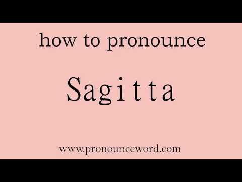 Sagitta. How to pronounce the english word Sagitta .Start with S. Learn from me.