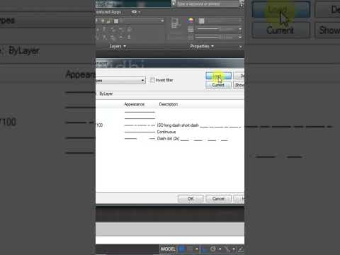 Linetypes in AutoCAD Tutorial #autocad