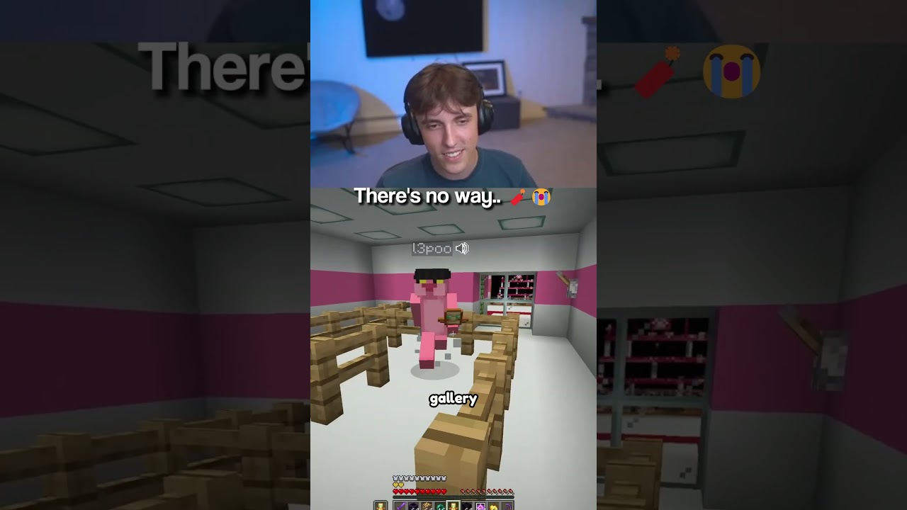 That art gallery was explosive😭🧨 #minecraft #shorts