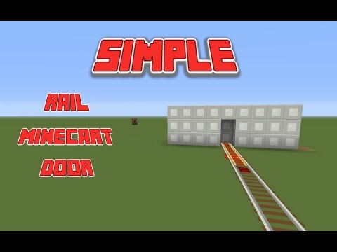 Minecart Rail Door (tutorial) Minecraft PS4