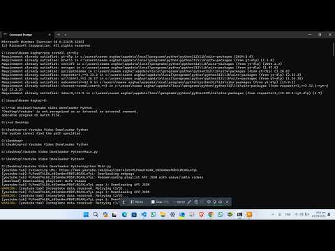 Download Youtube Playlist Using Python