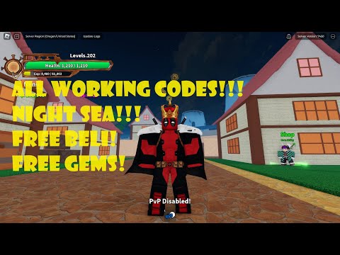 Night Sea all working codes!!![Roblox]#roblox #devilfruit #gaming #codes