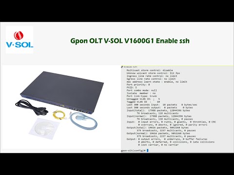 Enable ssh in V SOL V1600G1