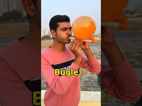 Make PVC Pipe and Balloon Bugle! 🎺 #craft #shorts