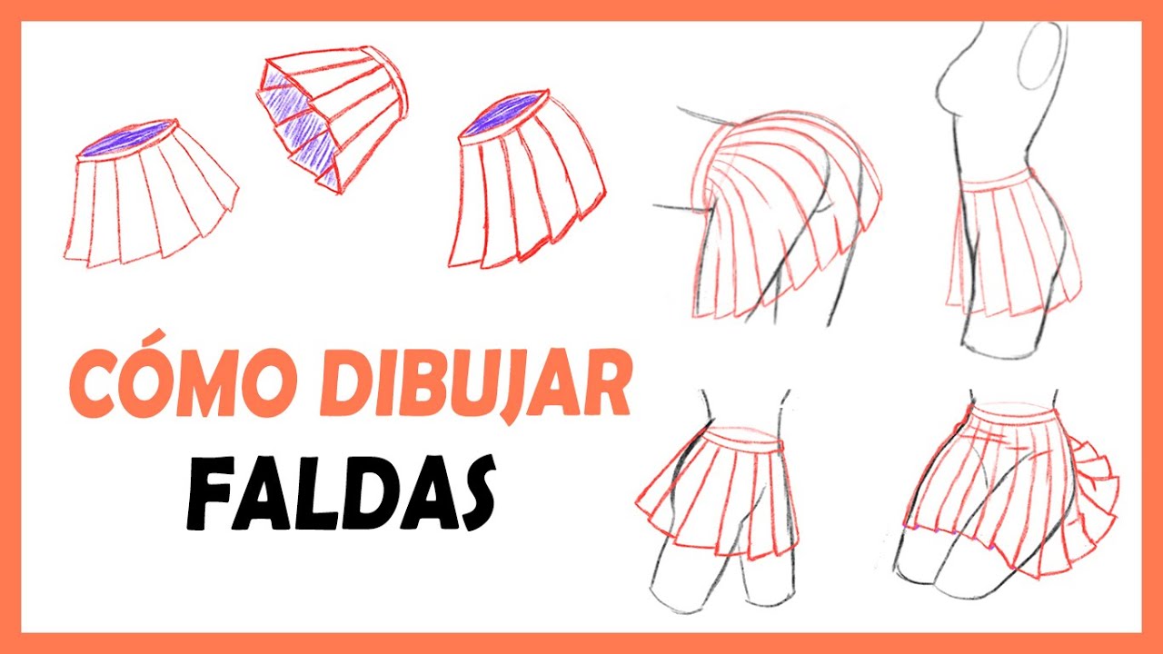 🌻 Cómo DIBUJAR FALDAS de anime 🌻 Timanima