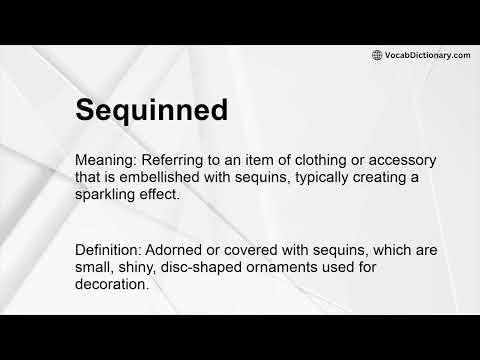Sequinned Meaning