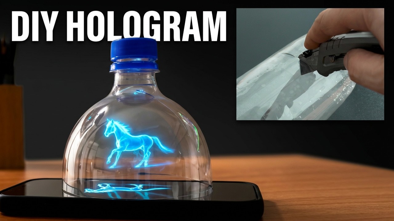 Smartphone 3D Hologram Trick 🤯 | Easy DIY in 2 Minutes!