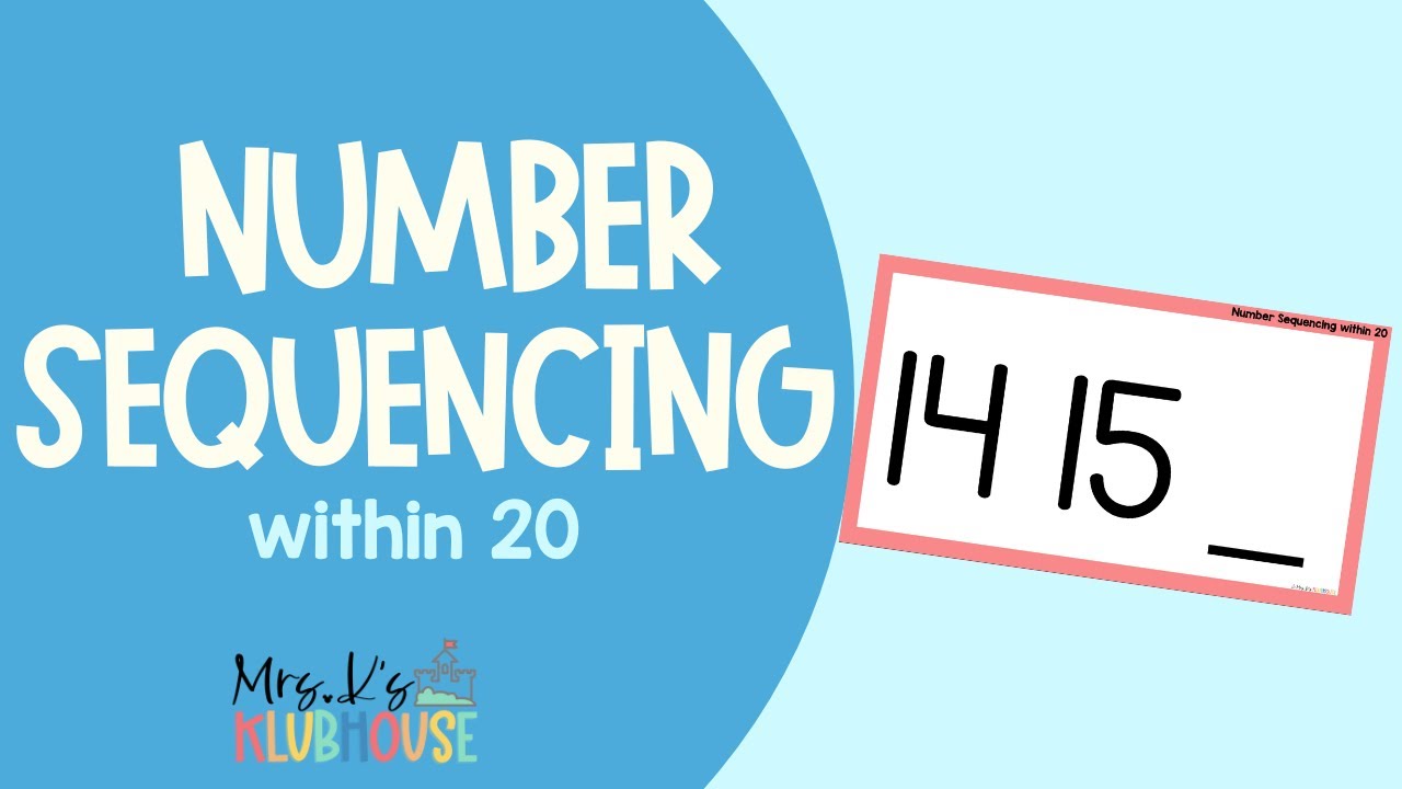 Number Sequencing within 20 - Math Practice for Pre-K and Kindergarten