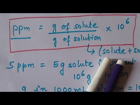 How to calculate ppm | ppm calculation