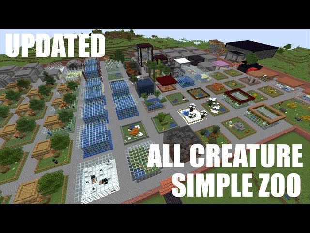 Simple All Creature Zoo - Java Minecraft Map