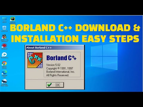 Downloading and Installation of Borland C++ on windows 7 / 8.1 / 10 | Learn To Code