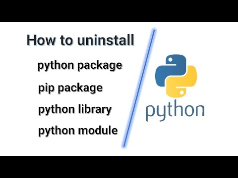 How to uninstall python package /pip/ package/ python library/ python module