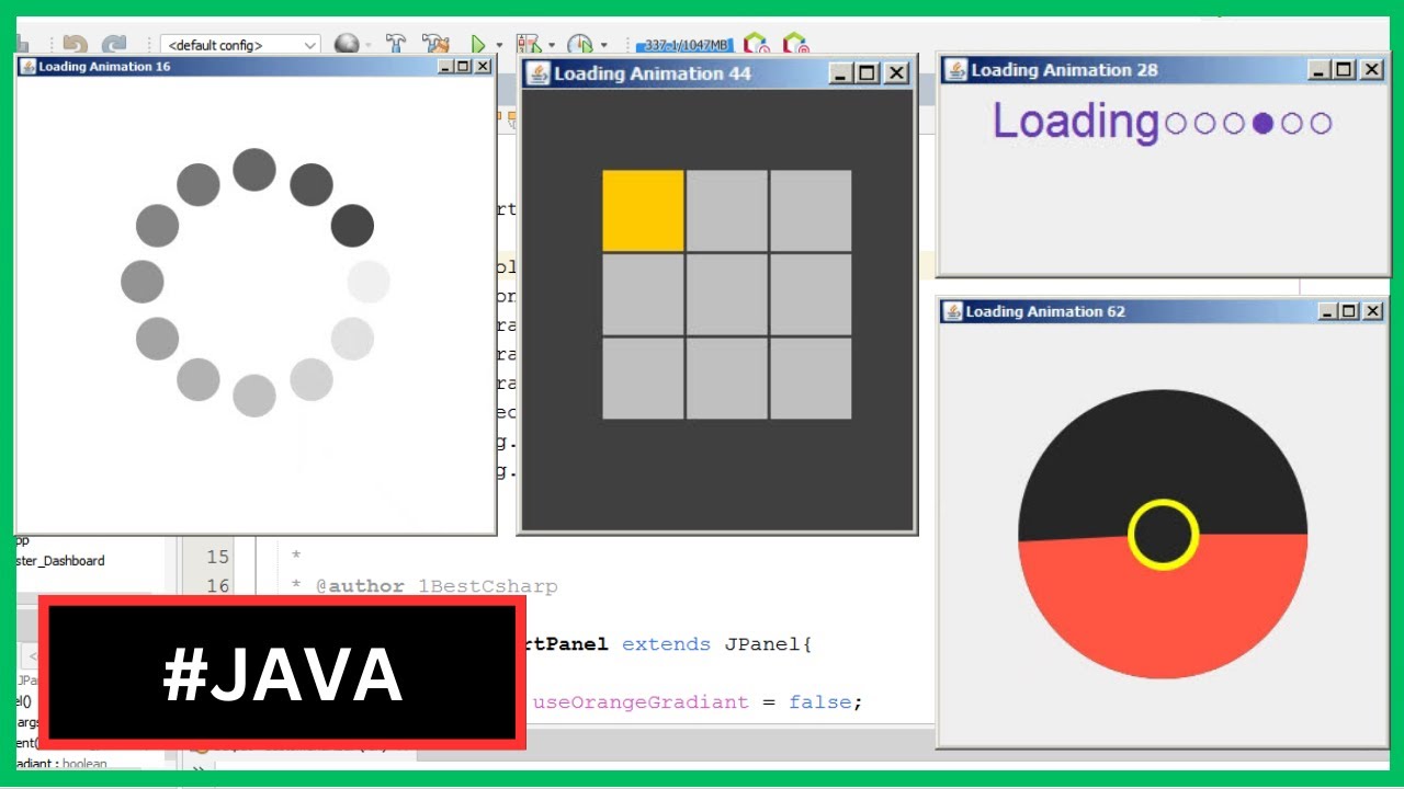 Java Project Tutorial - How To Create Loading Animation Forms In Java NetBeans With Code - [Part 5]