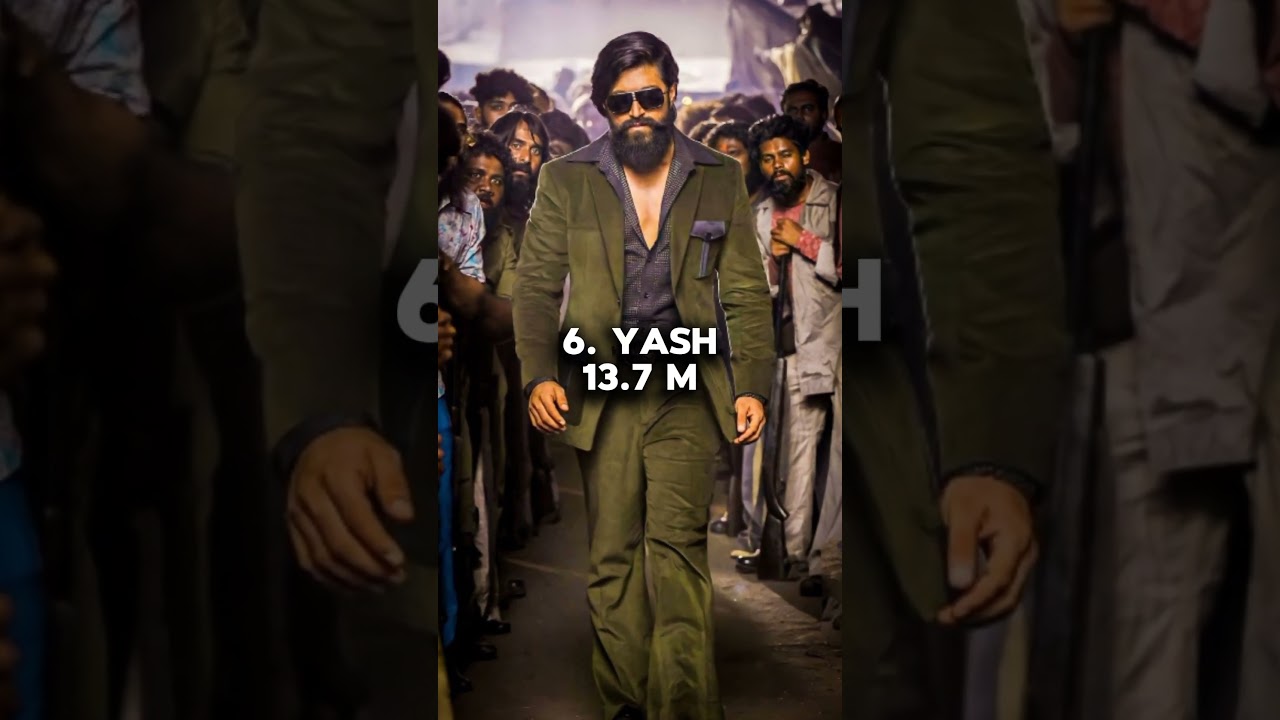 #new TOP 10 most fan following South Indian actors on Instagram ||