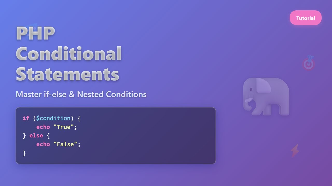PHP Conditional Statements: if, else, elseif Explained for Beginners