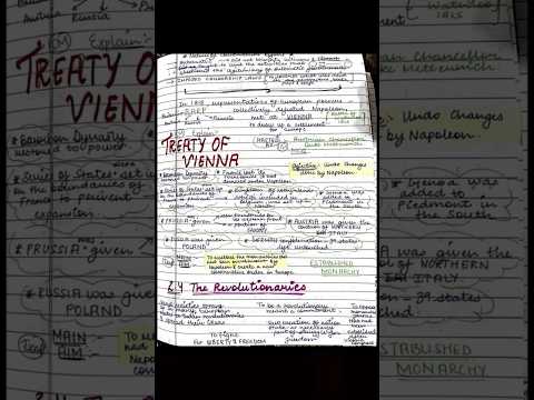 Nationalism in Europe, handwritten notes | cbse class X #pw #history #historylearning #historyfun