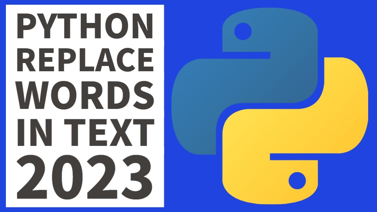 Python Programming - Replace Words In Text String 2023