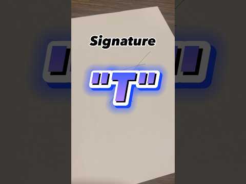 Signature"T" #drawing #signature #design #artwork #asmr