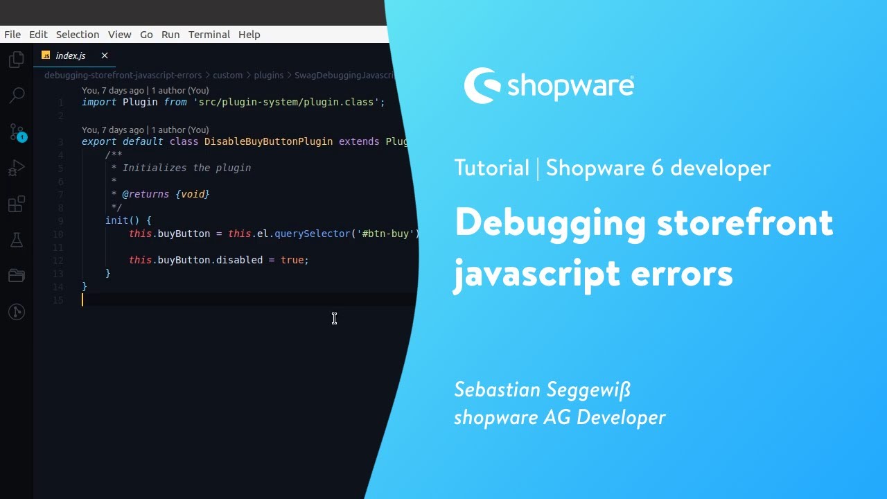 Debugging storefront javascript errors (Developer Tutorial)