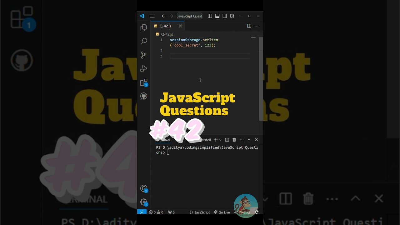 Q42 : JavaScript Questions Series #coding #webdevelopment #codingsimplifiedspace #javascripttutorial