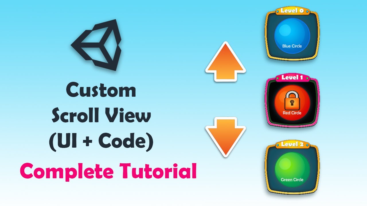 How to make a Custom Scrollview in Unity! UI + Code explained completely
