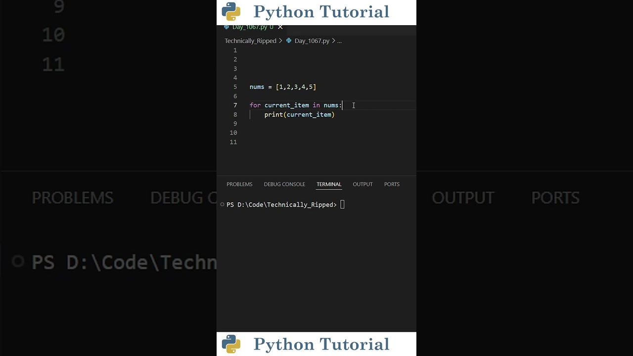 Python For Loop Syntax Explained | Python Tutorial
