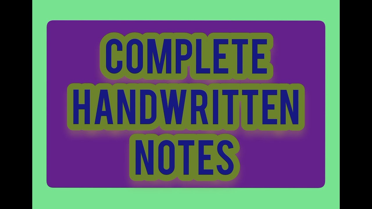 Bioinformatics-I|Module-2|Complete Handwritten Notes|Aktu|#aktu#notes#complete_notes