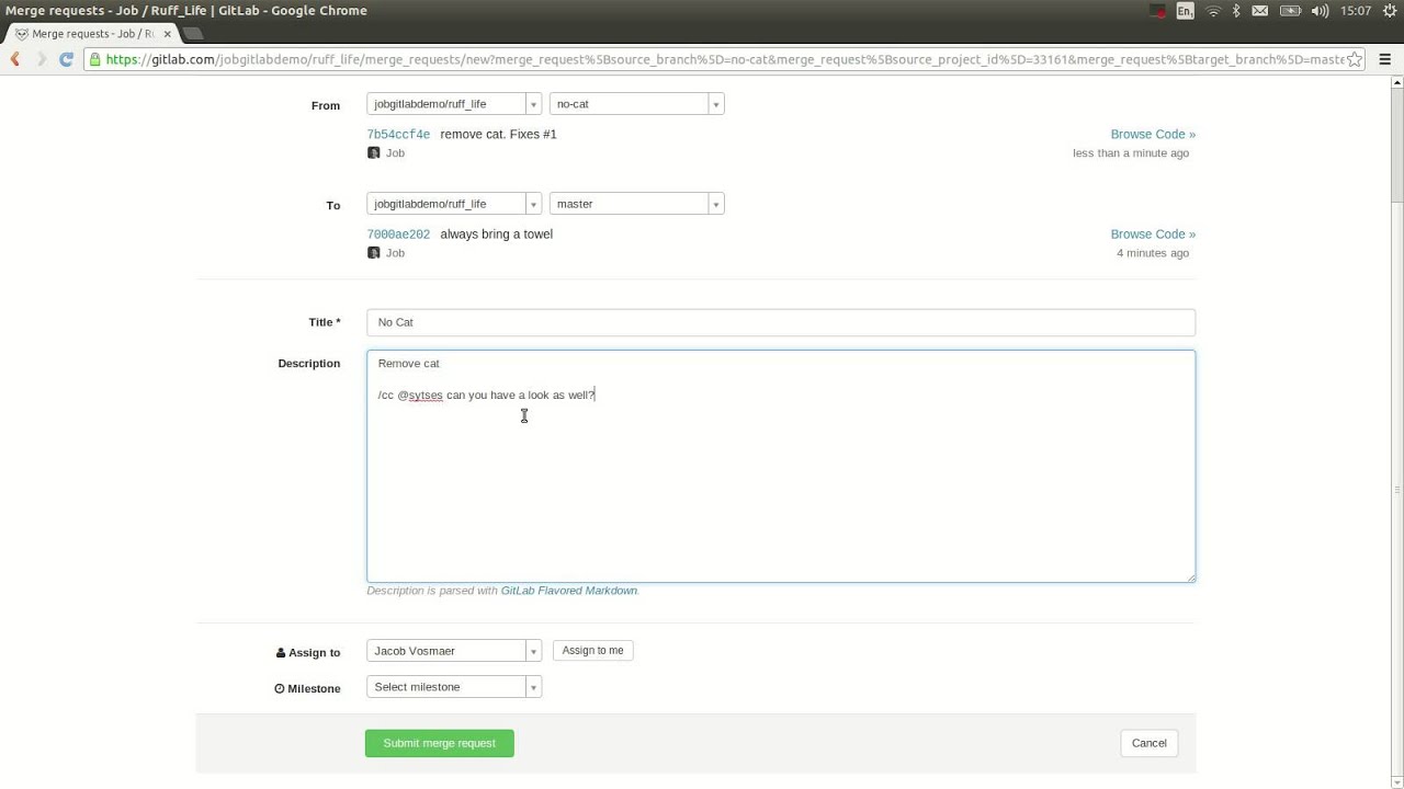Issues, Merge Requests and Integrations in GitLab