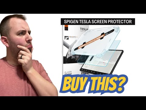 Spigen Tesla Model Y Screen Protector Installation Showcase | Best Tesla Model Y Screen Protector