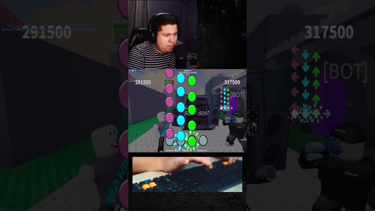 BOT went GODMODE against ME ☠️🤯☠️ #roblox #fnf #funkyfriday