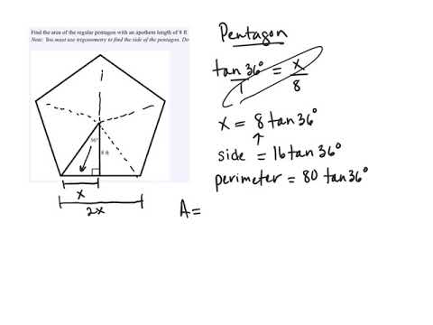 Area of a pentagon