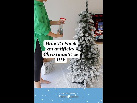 How to flock a Christmas Tree (the right way!)